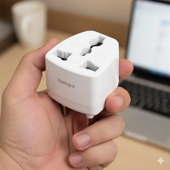 3 to 2 Pin Converter Plug - NayaBazar
