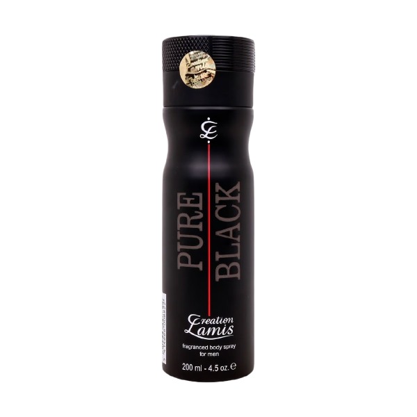 Creation Lamis Pure Black Body Spray 200ml - NayaBazar